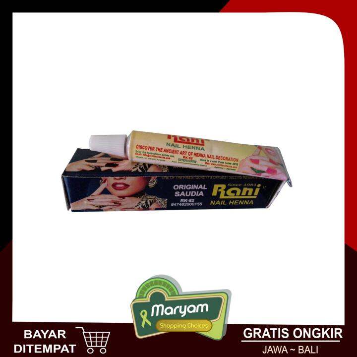 Kutek Pacar Kuku Rani Nail Henna 6 gram Original Saudia - Untuk Merias ...