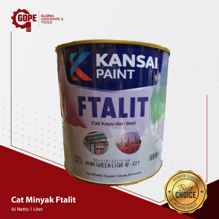 CAT FTALIT UNTUK BESI DAN KAYU 1 LTR | Lazada Indonesia