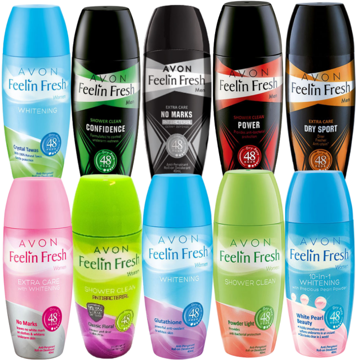 Feelin Fresh by Avon Anti-Perspirant Roll-on Deodorants 40ml For Men ...