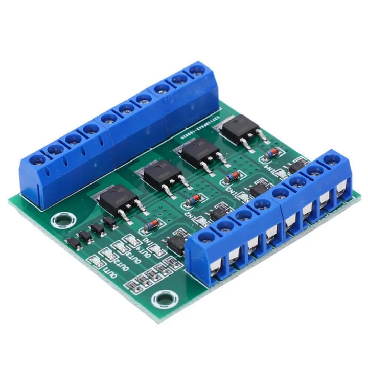 4 Channel Amplifier Circuit Board Driver Module Optocoupler Isolation ...