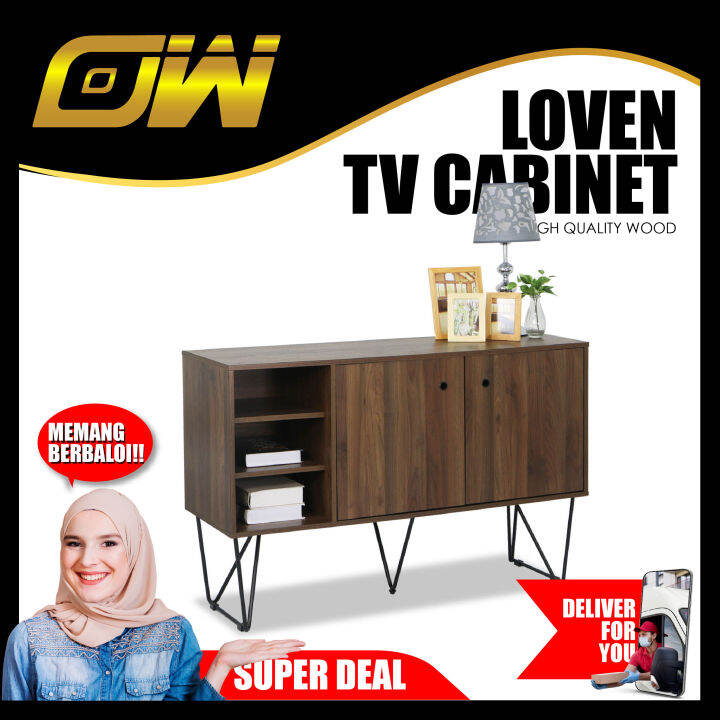 Loven 4 Feet TV Cabinet / Hall Cabinet / Lounge Cabinet / Display ...