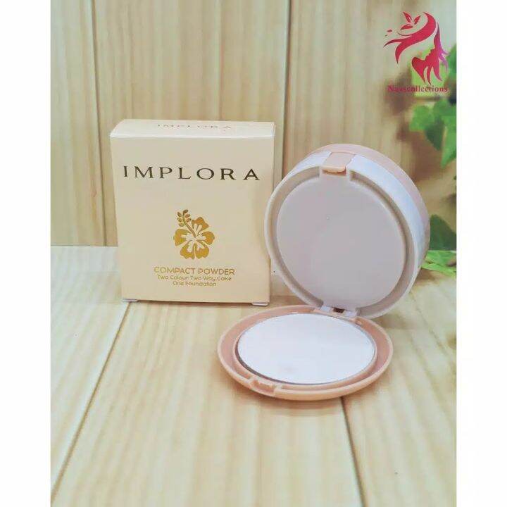 BEDAK IMPLORA 3IN1 COMPACT POWDER / 2 WARNA BEDAK/ 1 PONDATION | Lazada ...