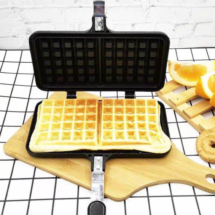 Rectangle Shape Non-stick Metal Waffle Maker Pan Tool COD | Lazada PH