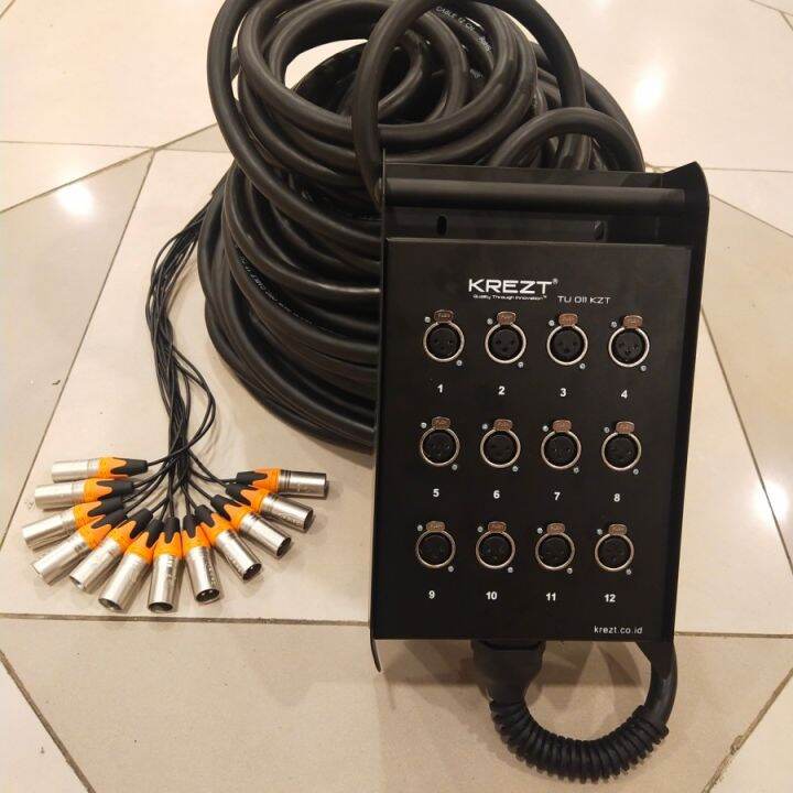 Kabel snake isi 12ch KREZT + Box snake KREZT Dan Conektornya 10 Meter ...