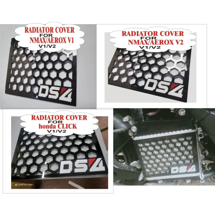 ds4 radiator cover for nmax/aerox version 1 and 2 / honda click v1/v2 ...
