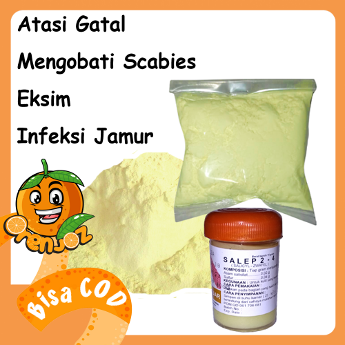 Blerang Bubuk 30 gram Kuning + Salep Belerang 15 gram Powder Untuk ...
