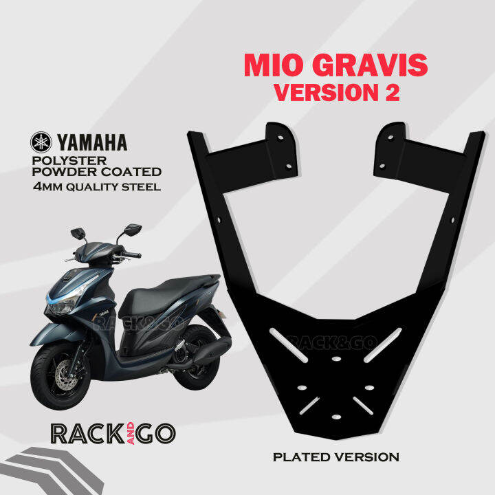 Yamaha Mio Gravis (Version 2) Top Box Bracket - Gravis v2 Bracket ...