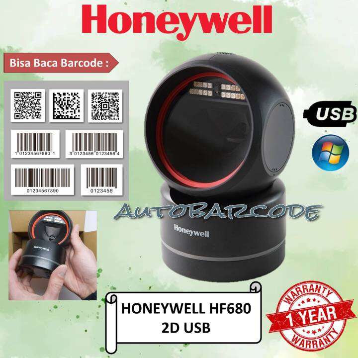 BARCODE SCANNER IMAGER HONEYWELL HF680 ORBIT 1D 2D QR CODE | Lazada ...