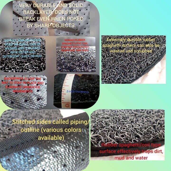 Mitsubishi Montero 2016-2021 nomad rubber car mat w/ piping Montero 3rd ...