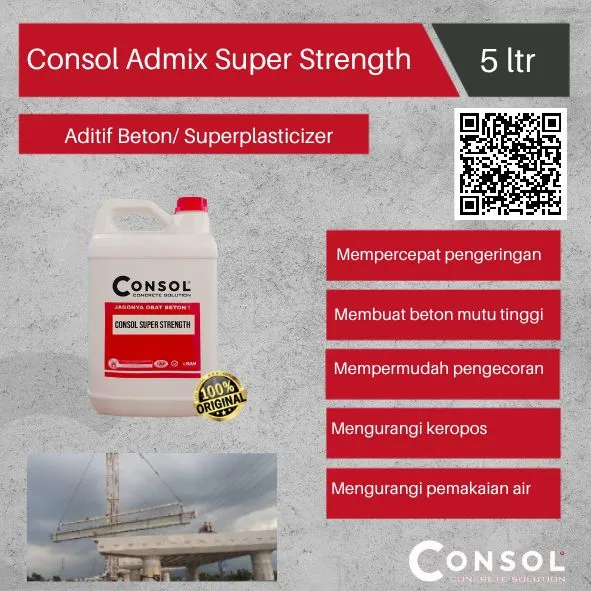 Consol Admix Super Strenght Aditif Beton Yang Kedap Air Untuk Mencegah ...