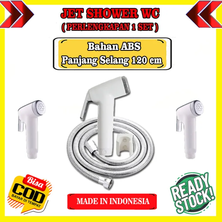 JET SEMPROTAN SHOWER WC BIDET PUTIH TOILET KLOSET CEBOK KAMAR MANDI ...