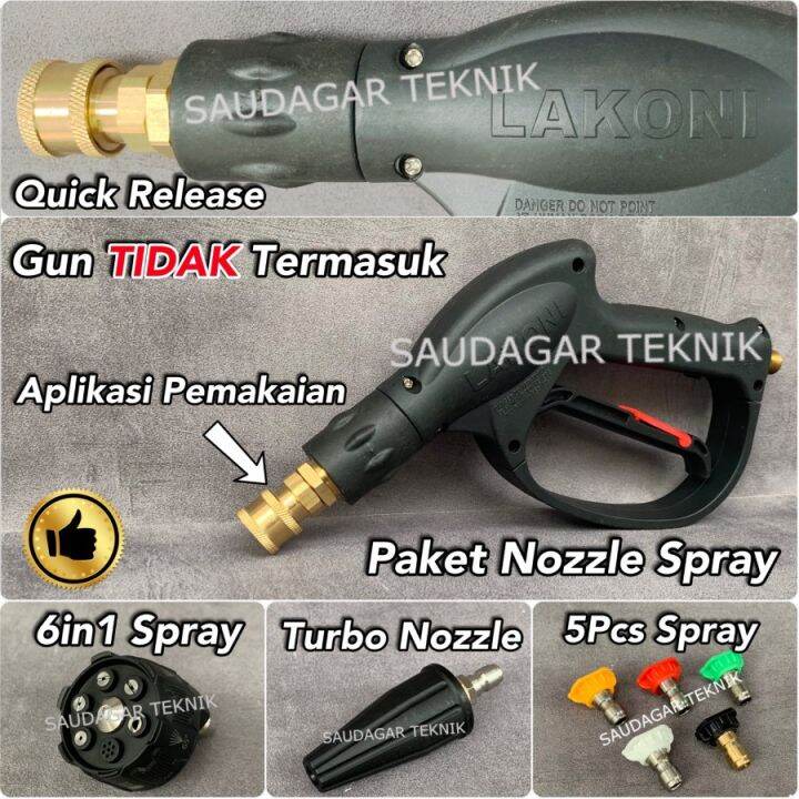 Adaptor Quick Release Nozzle Spray Gun Pendek Lakoni Laguna 70 Daytona ...
