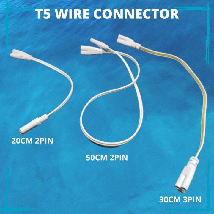 T5 CONNECTOR JOINT WIRE 3PIN TO 3 PIN / 2PIN TO 2 PIN / 20CM / 30CM ...