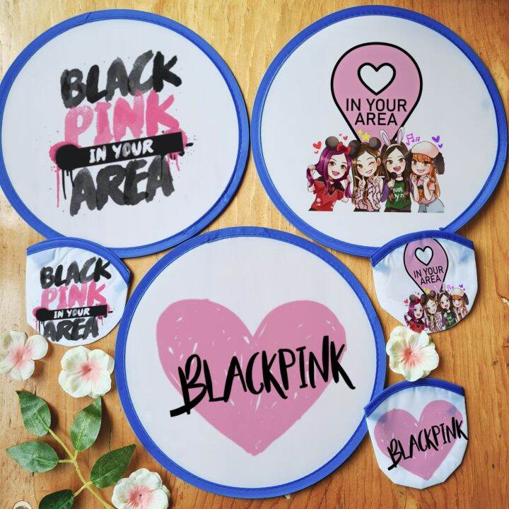 Jennie Lisa Jisoo Foldable Twist Fan Portable Nylon Work Office School ...