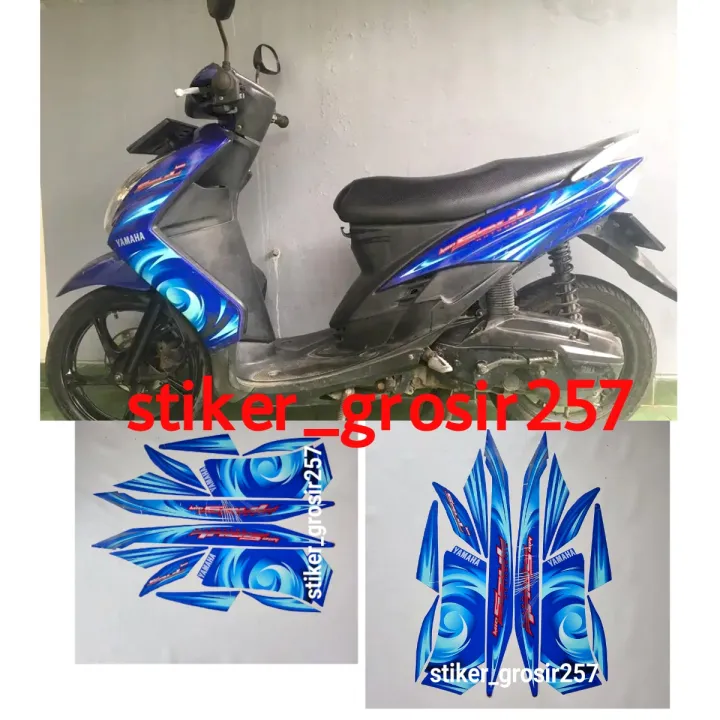 STIKER STRIPING LIS POLET BODY MOTOR YAMAHA MIO SOUL LAMA 2007 2008 ...