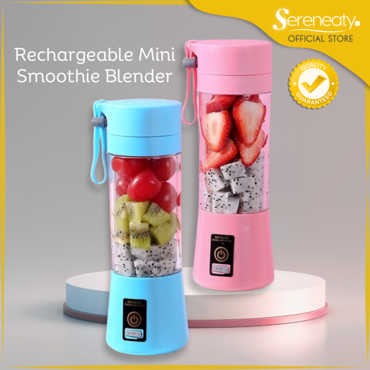 SERENEATY USB Rechargeable Mini Smoothie Blender USB Charging Portable ...