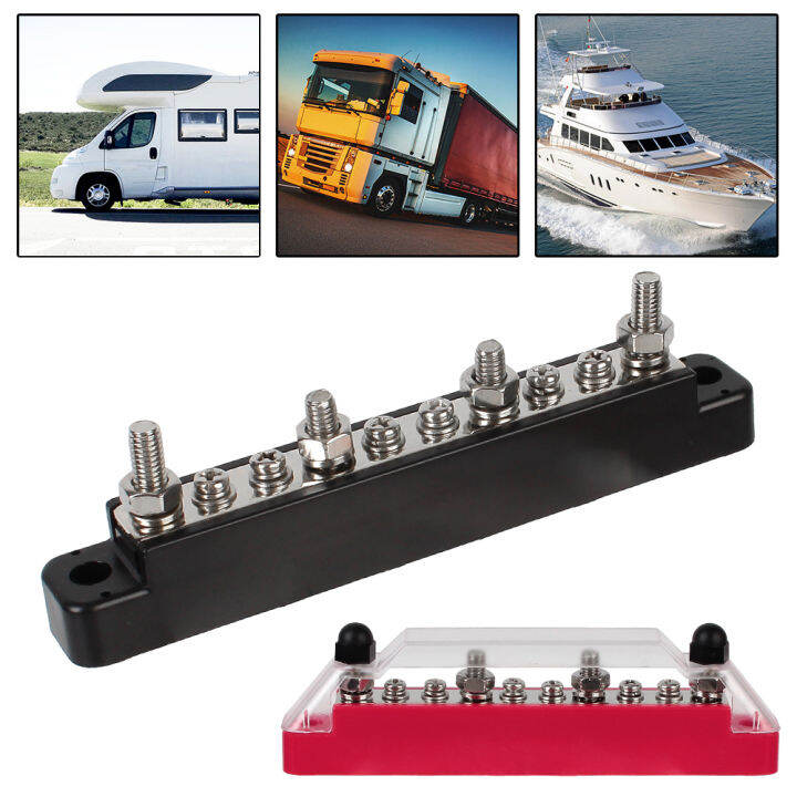 Positive Negative Bus Bar Car Terminal Block Studs For Boat 6 X M4 ...