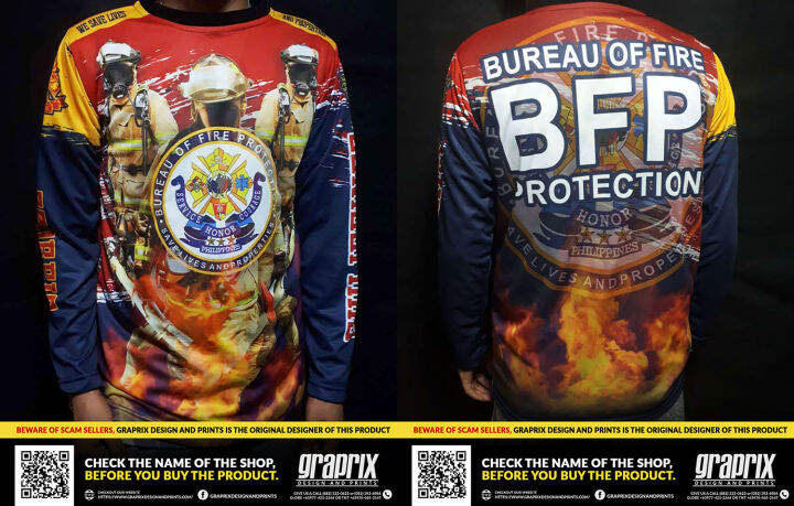 BFP on FIRE Design CUSTOMIZE CALL SIGN LONG SLEEVES Full Sublimation ...