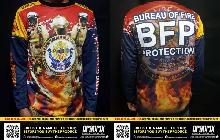 BFP on FIRE CUSTOMIZE CALL SIGN LONG SLEEVES | Lazada PH