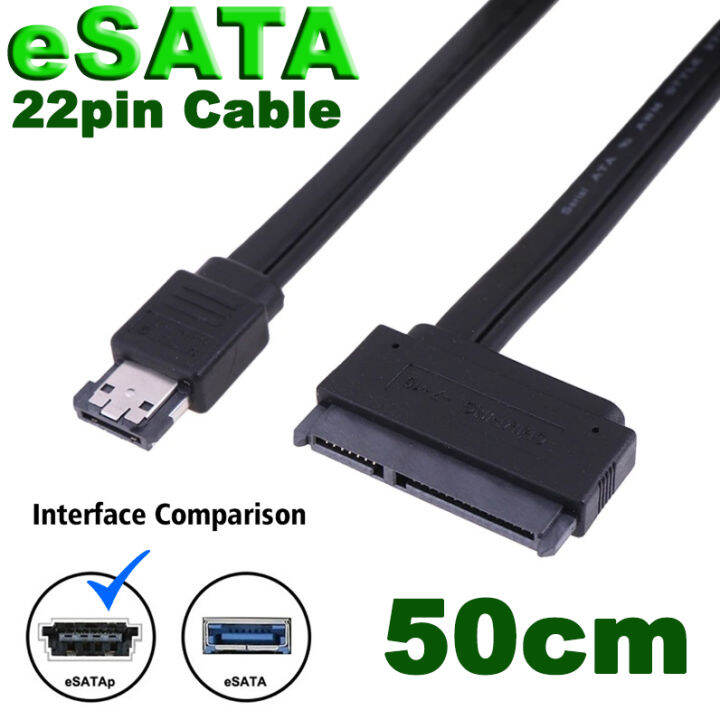 สาย eSATA สำหรับ ช่องเสียบแบบ eSATAp (Power over eSATA) Power Esata Usb ...