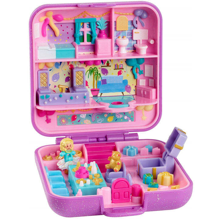Pollypocket Polly Mini Doll Play House Girl Toy Polly Box Pocket World ...