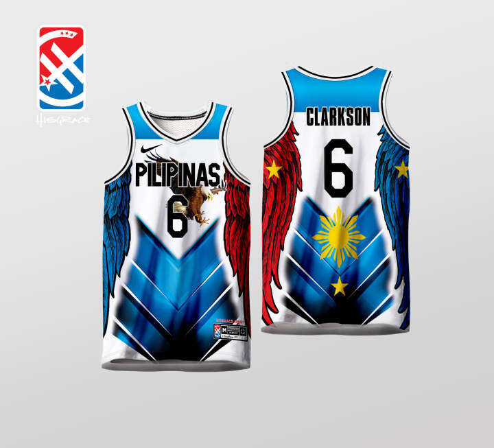 PILIPINAS WHITE BLUE CONCEPT BASKETBALL JERSEY FREE CUSTOMIZE OF NAME ...