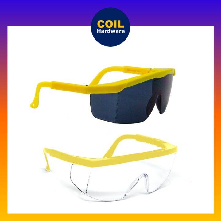 Safety Glasses | Eye Protection | Work Goggle | Clear Black | Lazada