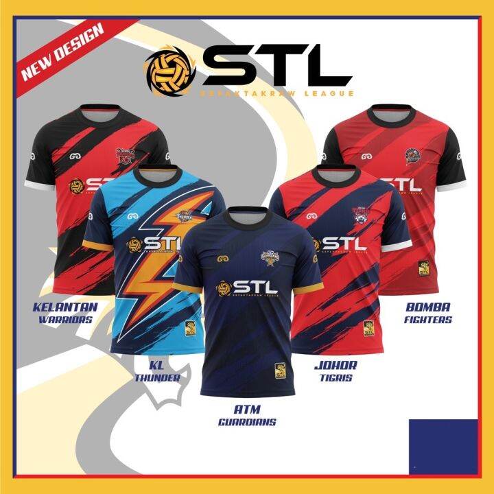 【Ready Stock】 01-STL SEPAK TAKRAW LEAGUE FANS JERSEY UNISEX FULL ...