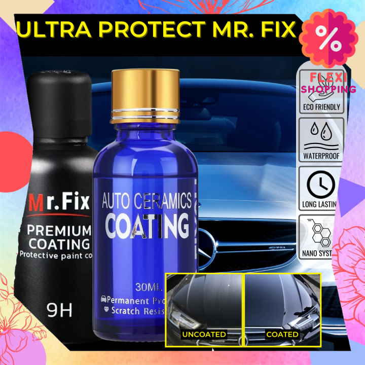 Ceramicoat Pro Mr Fix 9H Premium Nano Ceramic Coating for Car Glass & Anti Scratch Protection ...