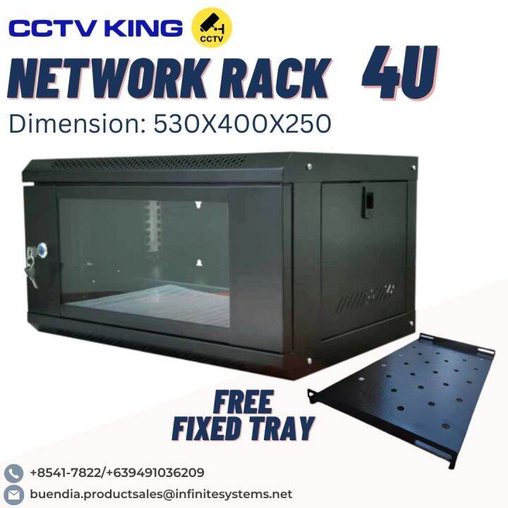 Network Cabinet with Free Tray, 4U Data Rack, Data Cabinet ...