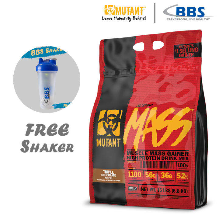 Mutant Mass (15lbs) - Mass Gainer, Weight Gainer, Bulking, Sizing, FREE ...
