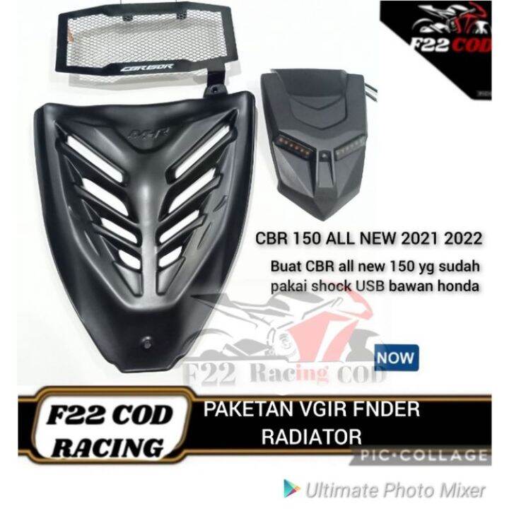 Paketan Set Vgrill Fender Radiator CBR 150 All new 2021 / 2022 Sein ...