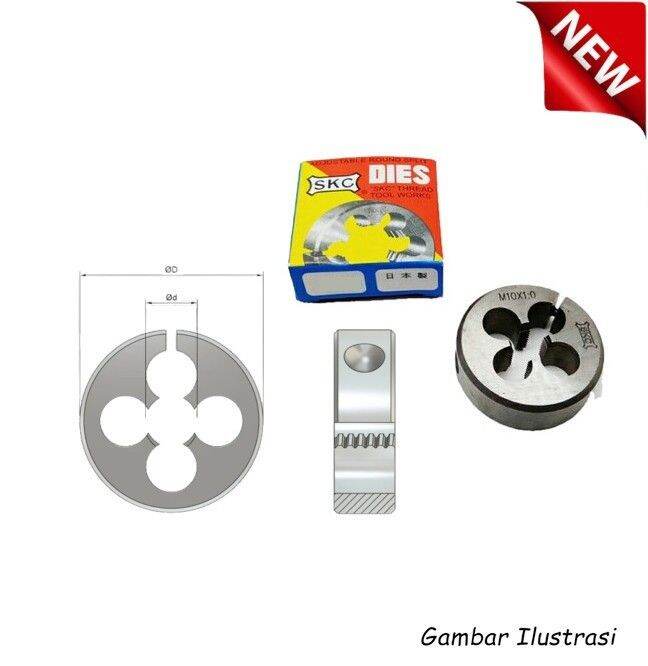 Snei M18 X 1.5 Round Die Snay Drat Ulir Baut M18X1.5 Senai Sney Dies ...