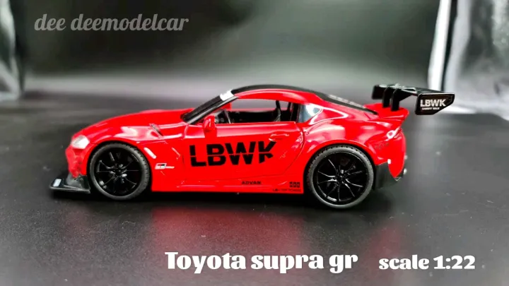 🚗โมเดลรถเหล็ก 🚗Toyota supra lbwk (scale 1:22)฿650 สีขาว สินค้ามีในกทม. ...