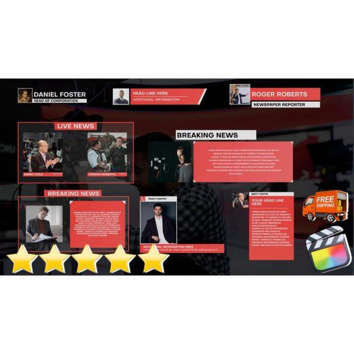 News Lower Thirds + Tutorial Final Cut Pro X FCPX plugin effects titles title third plug in ...