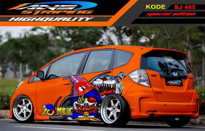 STICKER DECAL MOBIL HONDA JAZZ / STIKER MOBIL BRIO AVANZA YARIS XENIA ...