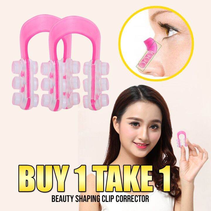 Buy 1 Take 1 Nose Corrector Straightener Silicon Clip Nose Up Lifter ...
