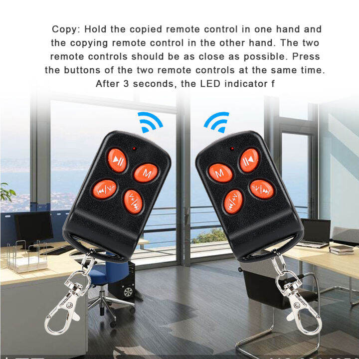 Remote Control 315M 433M 4-key Wireless Cloning Copy Duplicator Copying Transmitter Orange ...