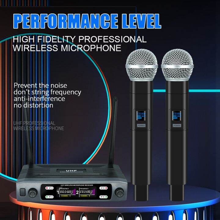 Wireless Microphone 1 Drag 2 Handheld Microphone Suitable for Outdoor ...