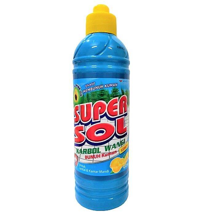 Super sol karbol wangi lemon botol 850 ml | Lazada Indonesia