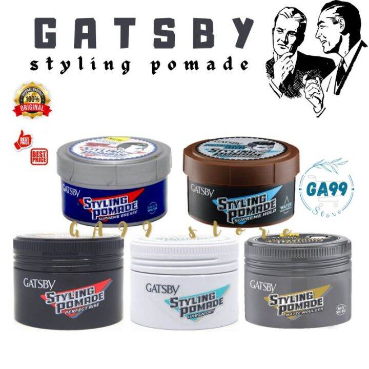 Pomade gatsby 75 / 80gr minus kemasan | Lazada Indonesia