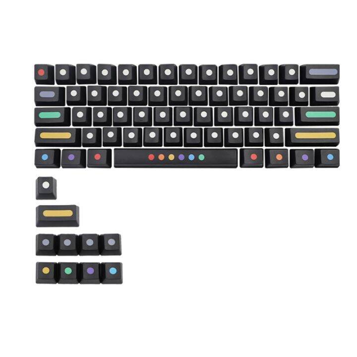 71 Keys ปุ่มกด PBT ย้อมระเหิด OEM รายละเอียดวิศวกรรมแป้นพิมพ์จุดปุ่มกด ...