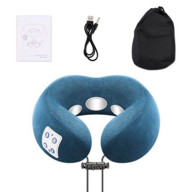 EMS Smart Electric Neck and Back Pulse Massager TENS Wireless Heat ...