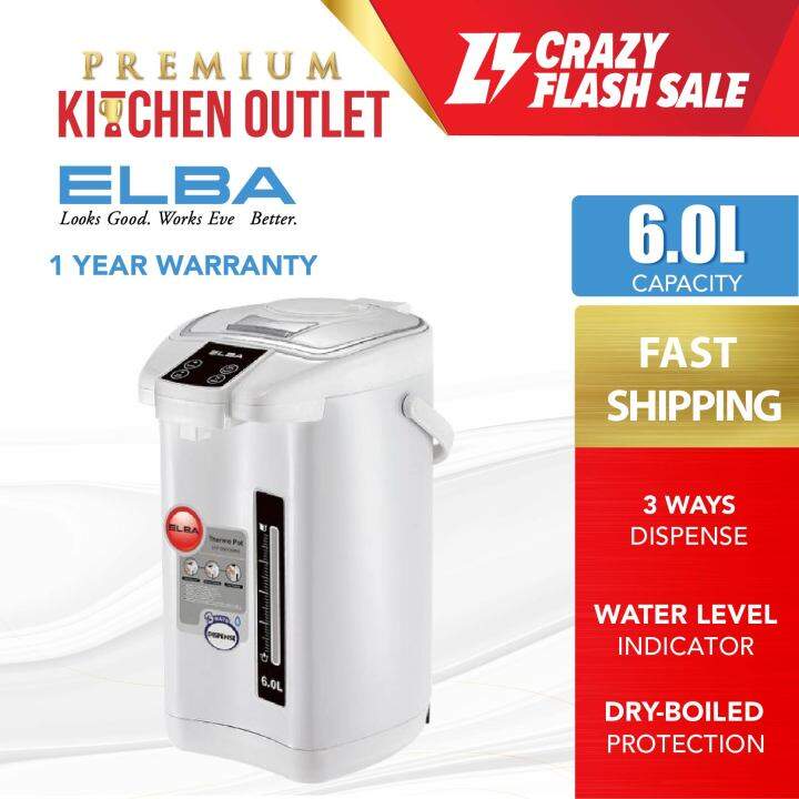 MORGAN MTP-266TSS / ELBA ETP-D6013(WH) / FABER FTP FANTASIA 606 6.0L THERMO POT THERMOPOT ...