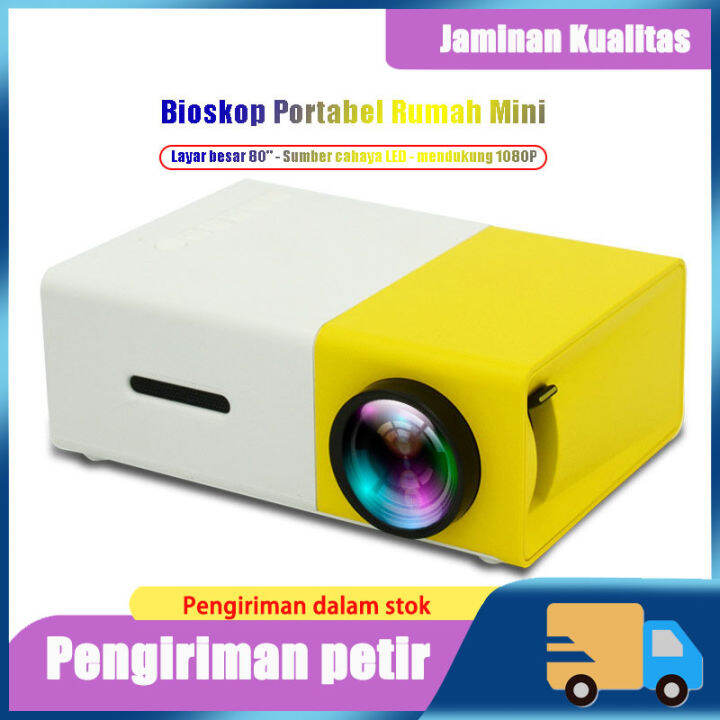 Proyektor mini mini YG300 proyektor mini rumah yang dipimpin proyektor ...