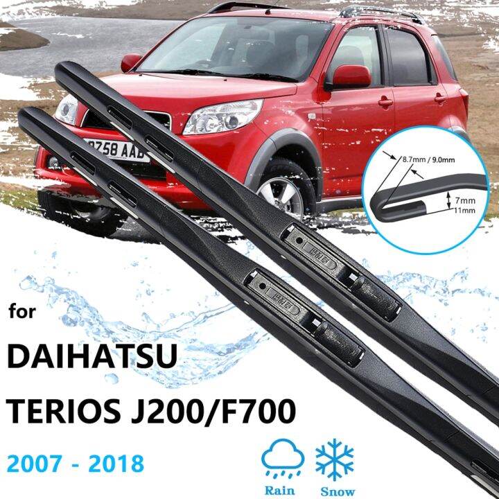 For Daihatsu Terios Bego Toyota Rush Perodua Nautica J200 F700 2007~2018 Wiper Blades Windows ...