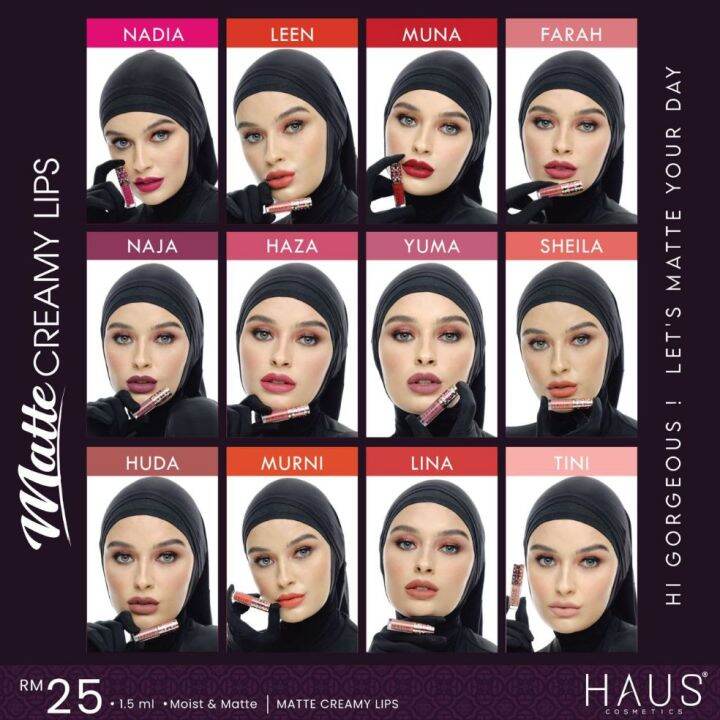 MATTE CREAMY LIP BY HAUS COSMETICS | Lazada