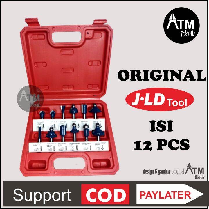 Mata profil, trimer, router kayu set merk JLD Tool | Lazada Indonesia
