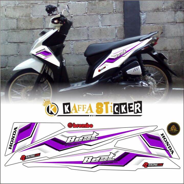 Sticker Striping BEAT FI 2013 2014 2015 Lama Variasi Lis Motor Beat Fi ...
