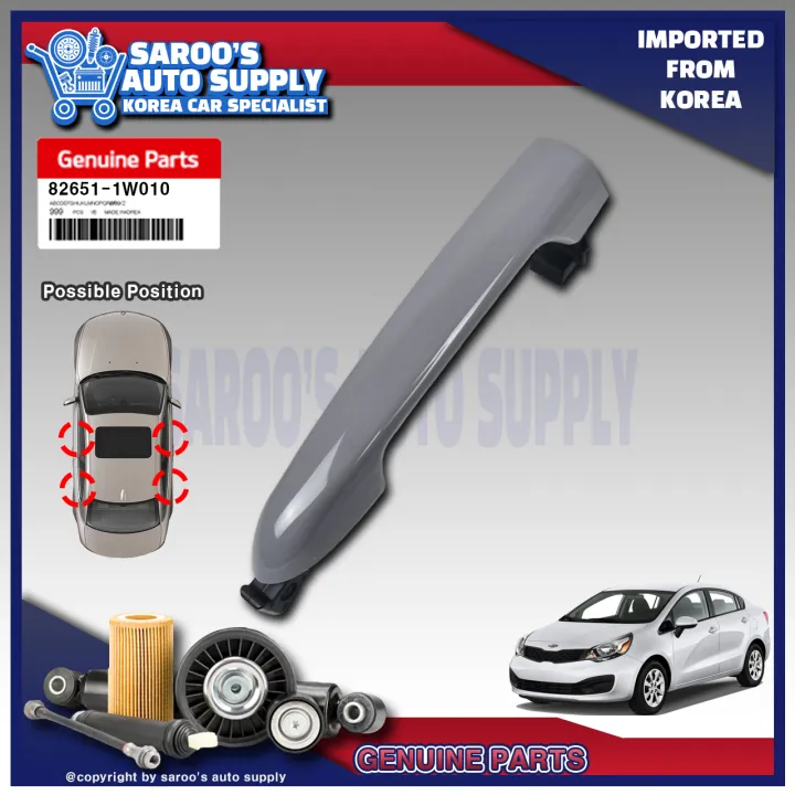 [Genuine] Outside Door Handle For Kia Rio (12-18) , Original Parts ...